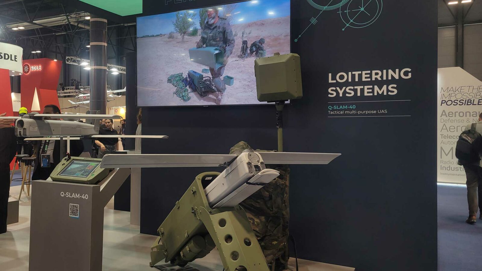 Q-SLAM-40 loitering system at FEINDEF | ARQUIMEA